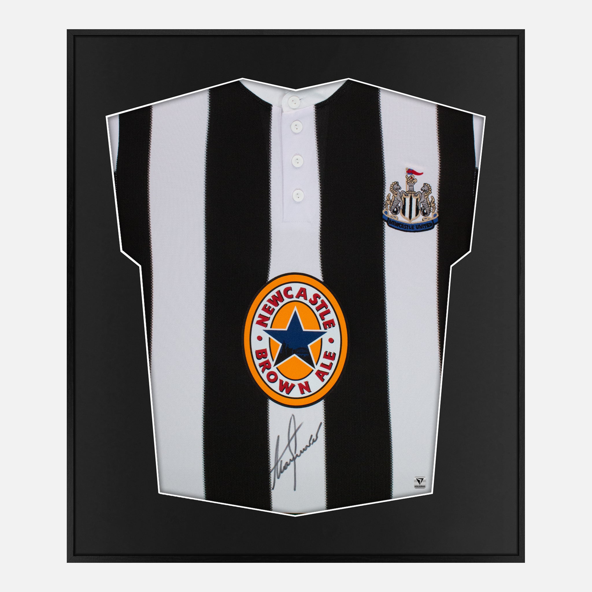 Framed Alan Shearer Signed Newcastle United Shirt, Front Autograph [Li