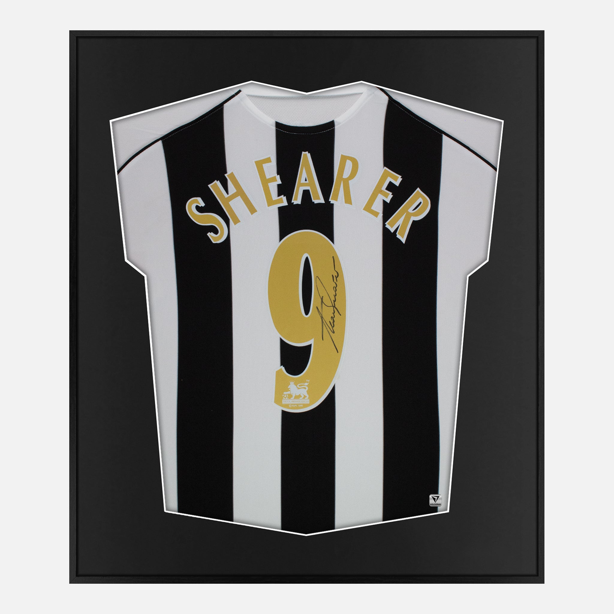 Framed Alan Shearer Signed Newcastle United Shirt, Number 9 [Lite]
