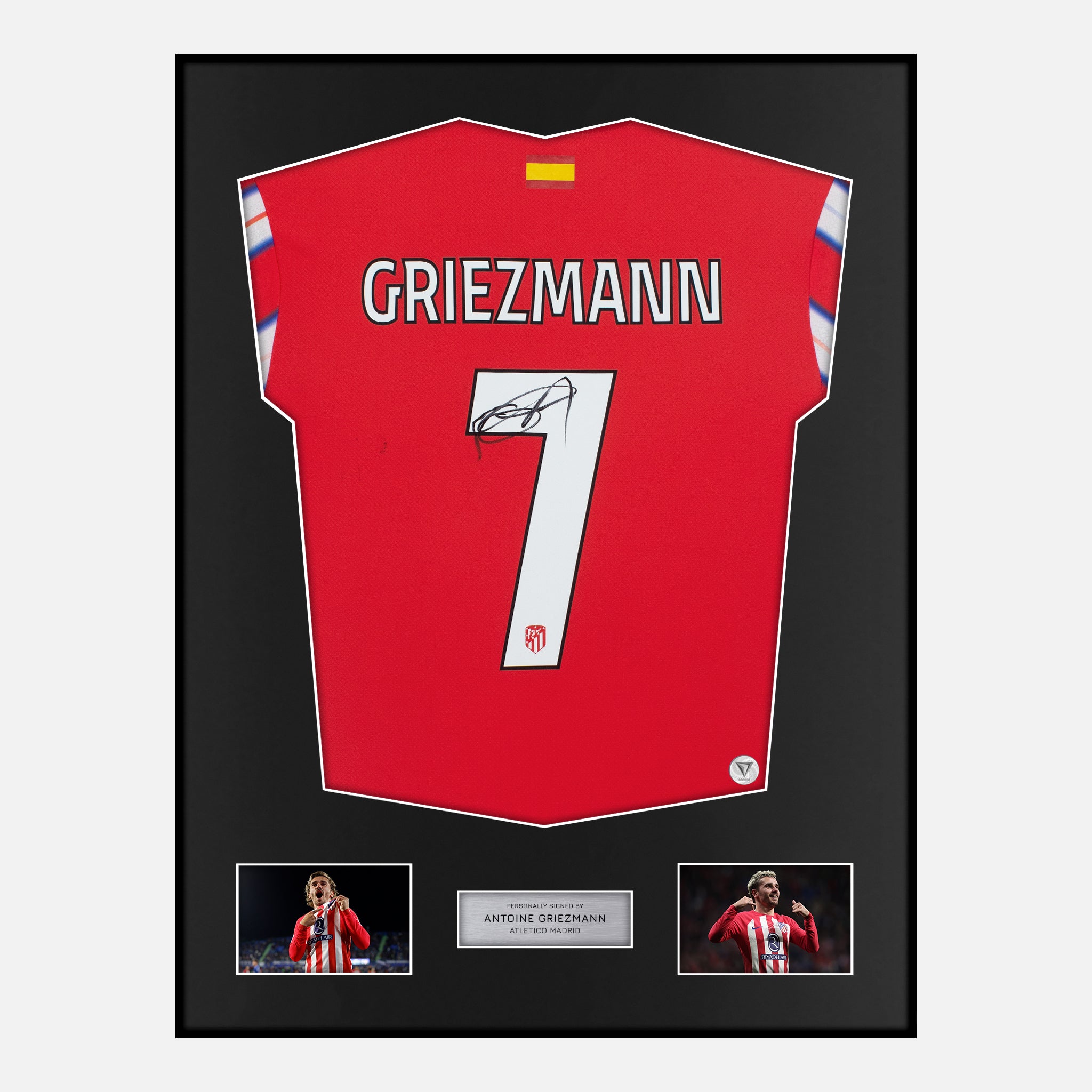 Framed Antoine Griezmann Signed Atletico Madrid Shirt | Classic