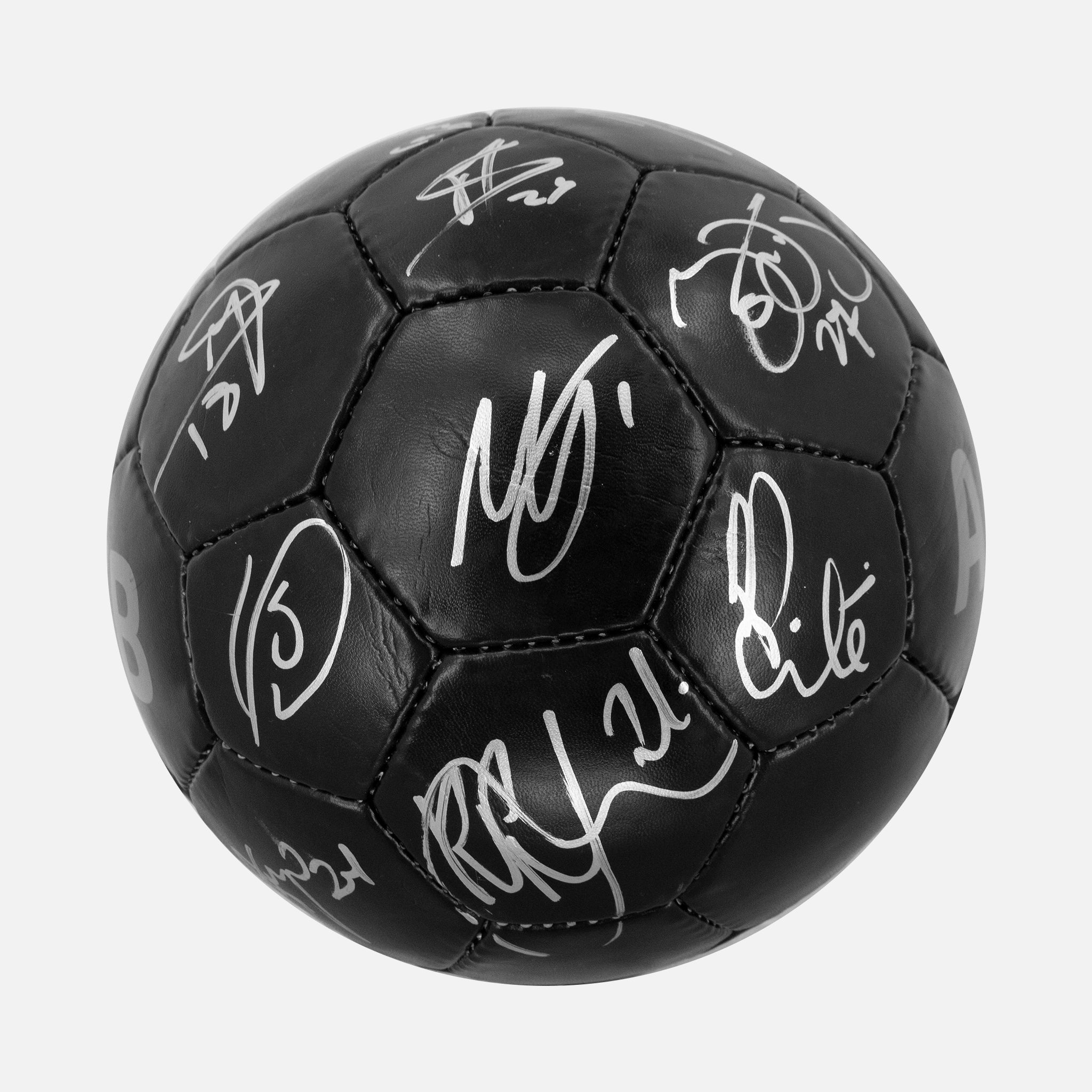 Squad Signed Bournemouth Ball Shadow Football Black [16 Autographs] New