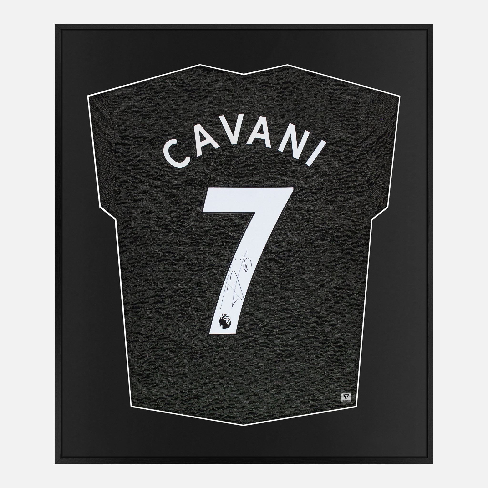 Framed Edinson Cavani Signed Manchester United Shirt 2020-21 Away [Mini ...