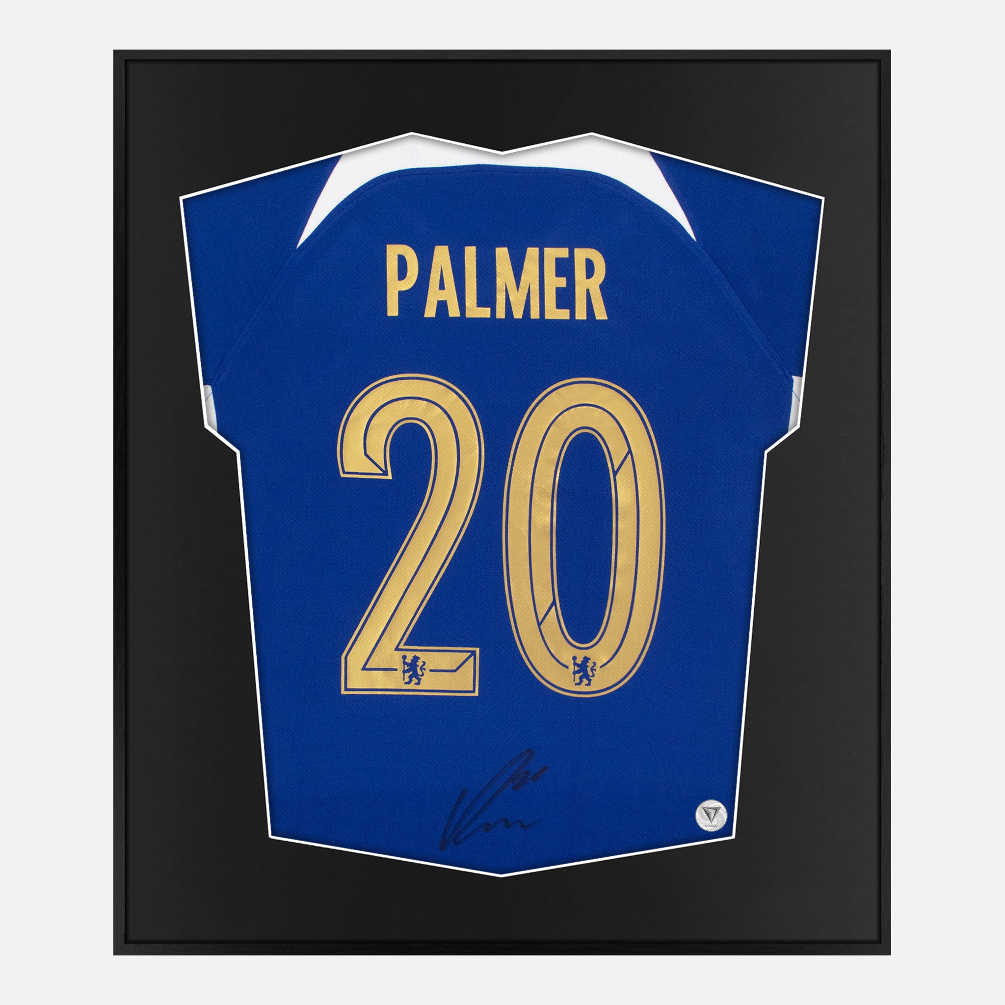 Framed Cole Palmer Signed Chelsea Shirt, Blue Home [Lite]