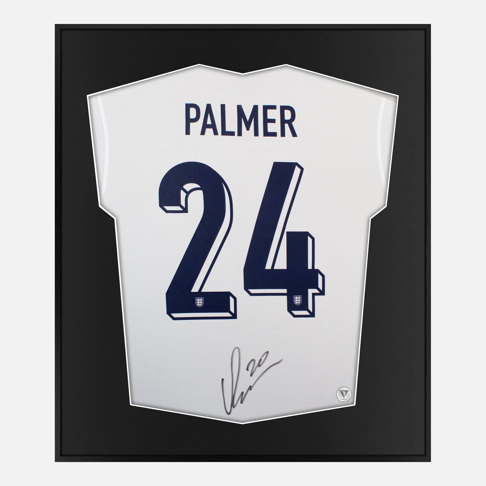 Framed Cole Palmer Signed England Shirt Euro 2024 Final [Mini] | The Vault