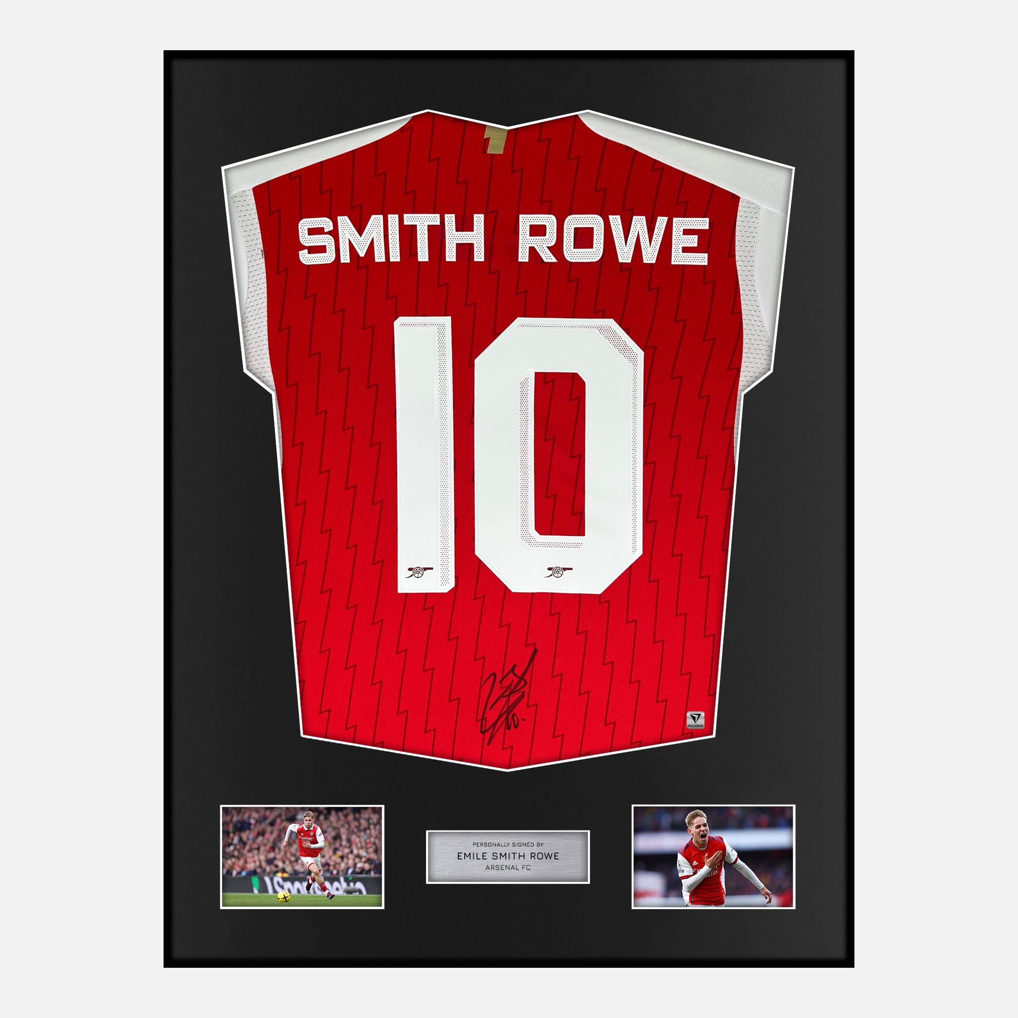 Framed Emile Smith Rowe Signed Arsenal Shirt 2023-24 Home Cup [Modern ...
