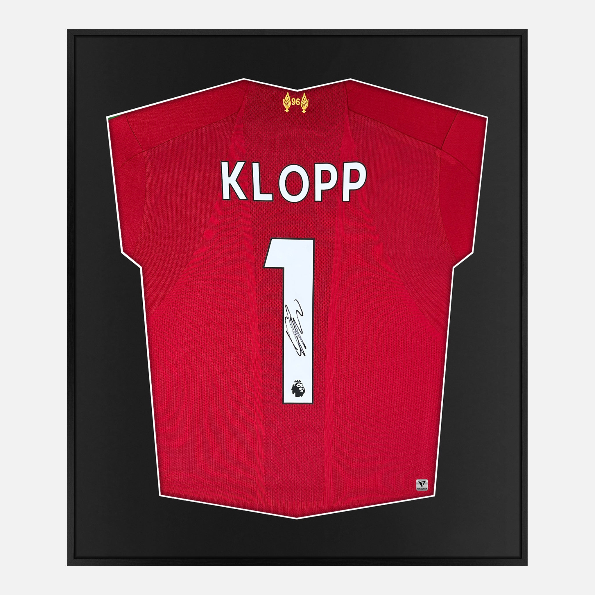 Framed Klopp Signed Shirt, Liverpool Home [Lite]