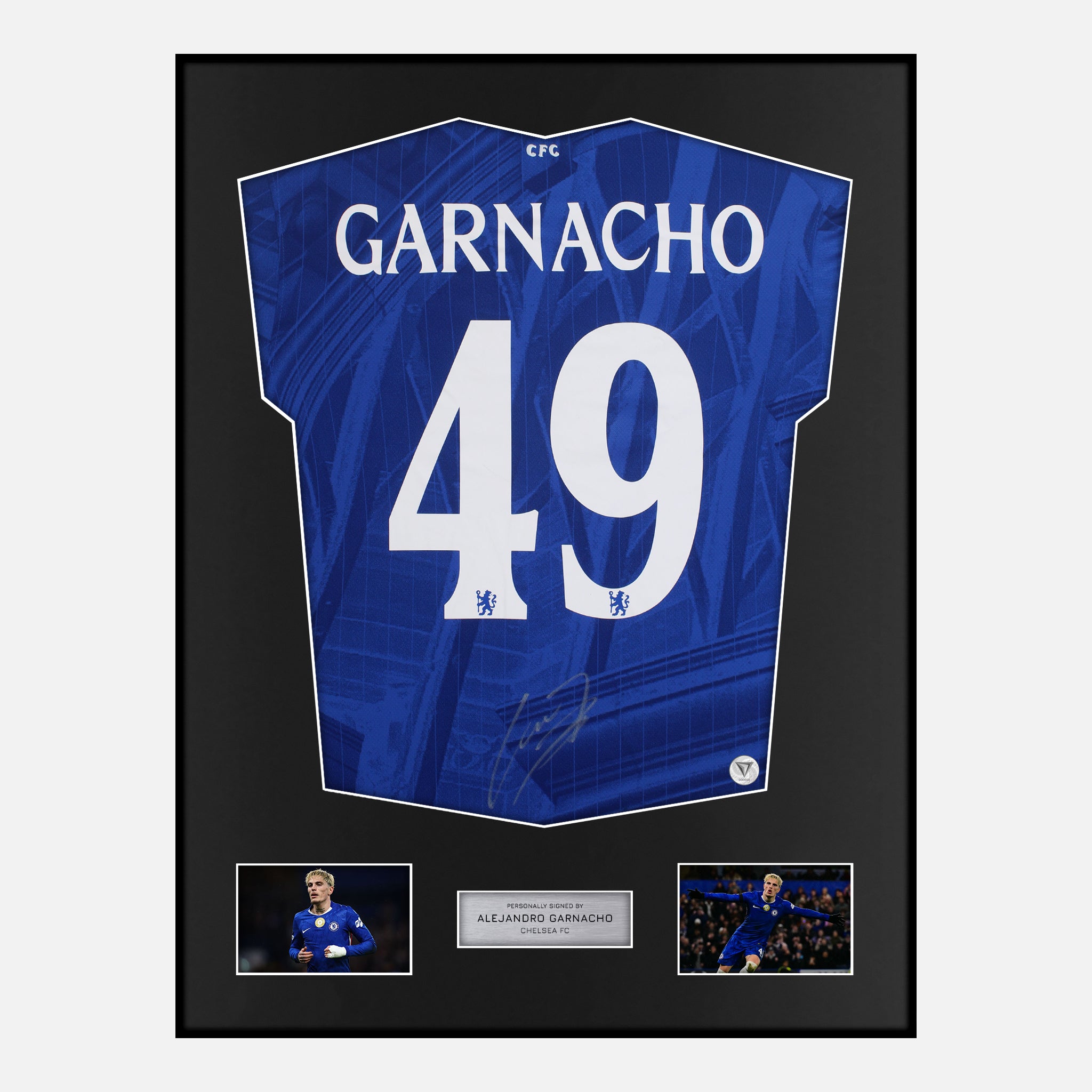 Framed Alejandro Garnacho Signed Chelsea Shirt | Classic