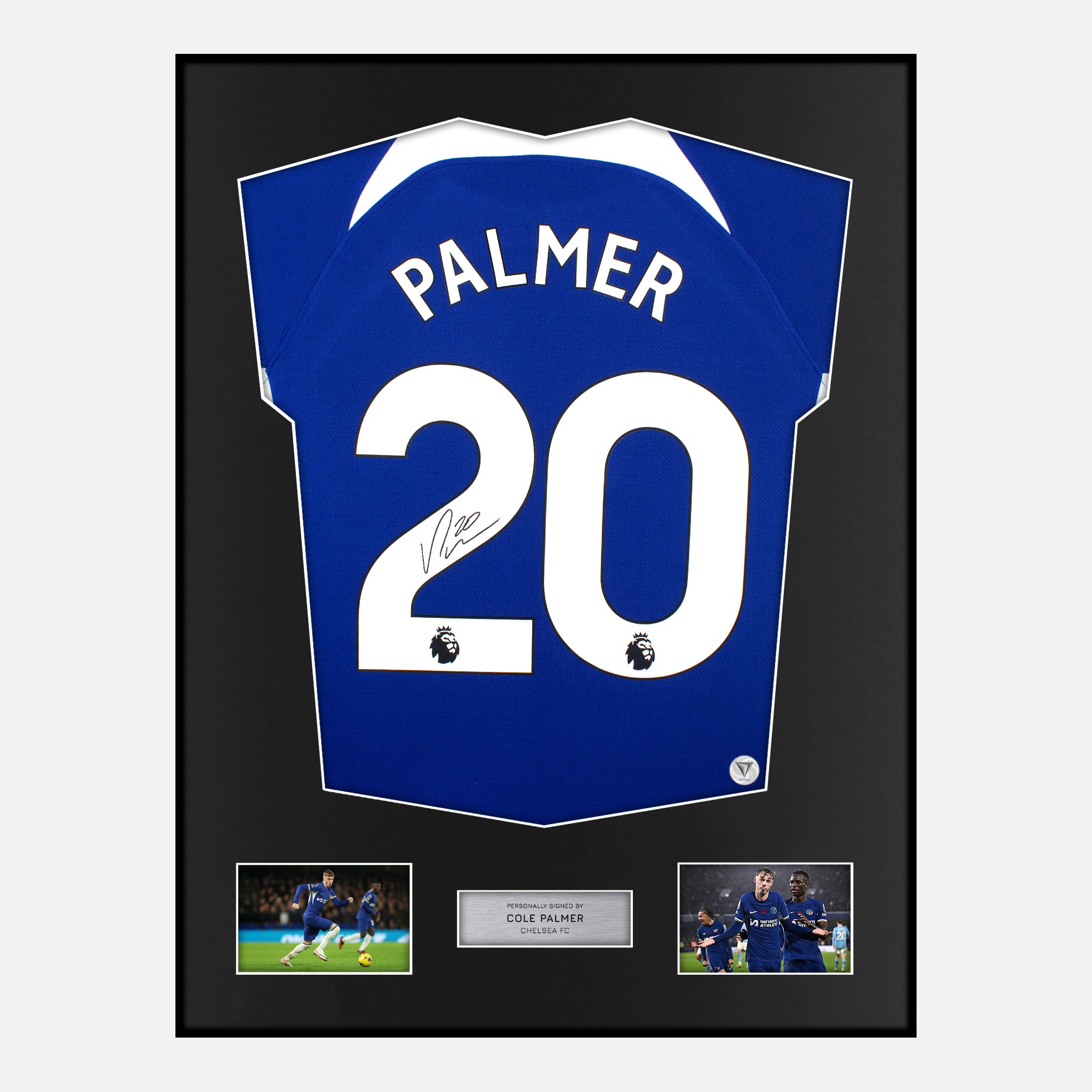 Framed Cole Palmer Signed Chelsea Shirt 2023-24 Home [Classic]