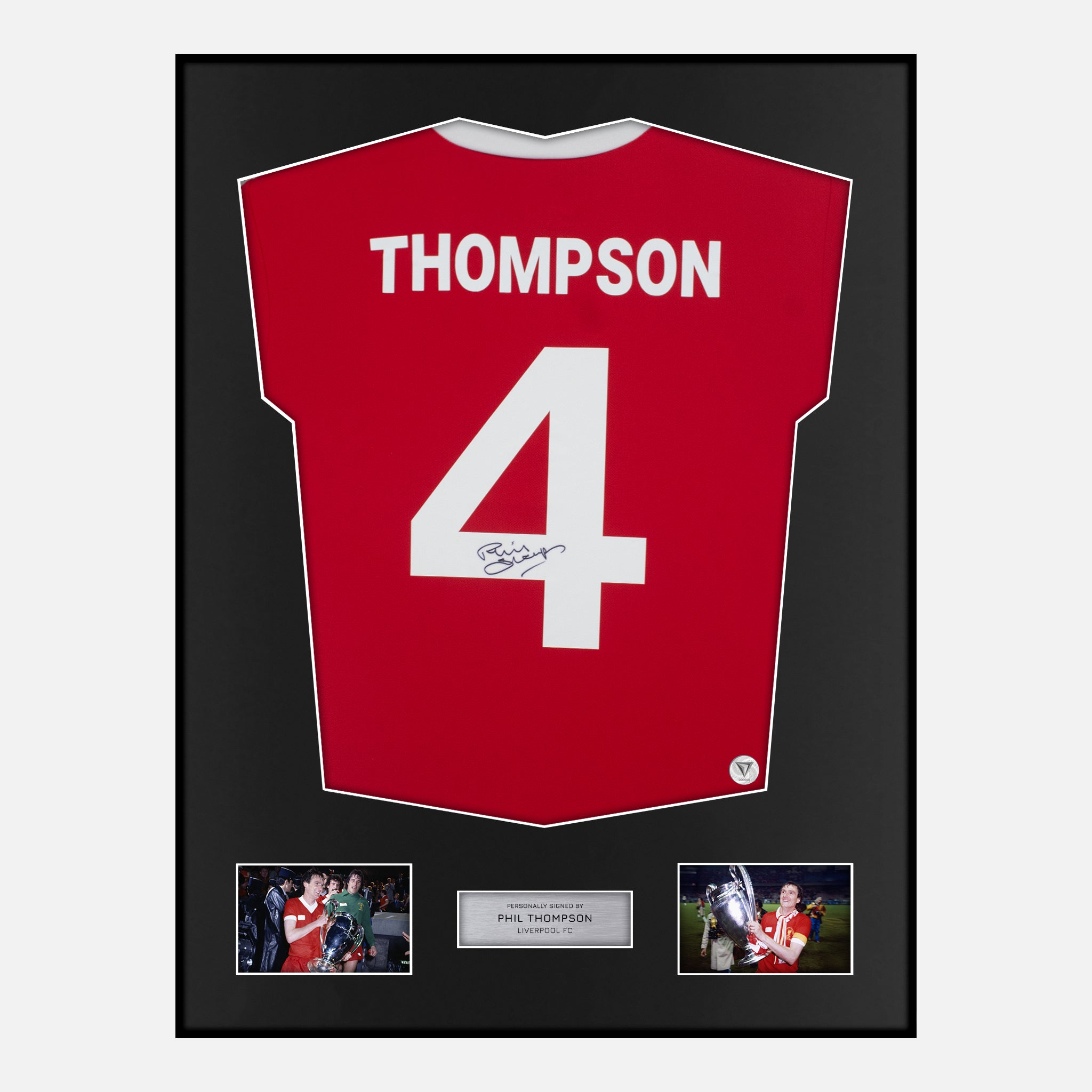 Framed Phil Thompson Signed Liverpool Shirt | Classic