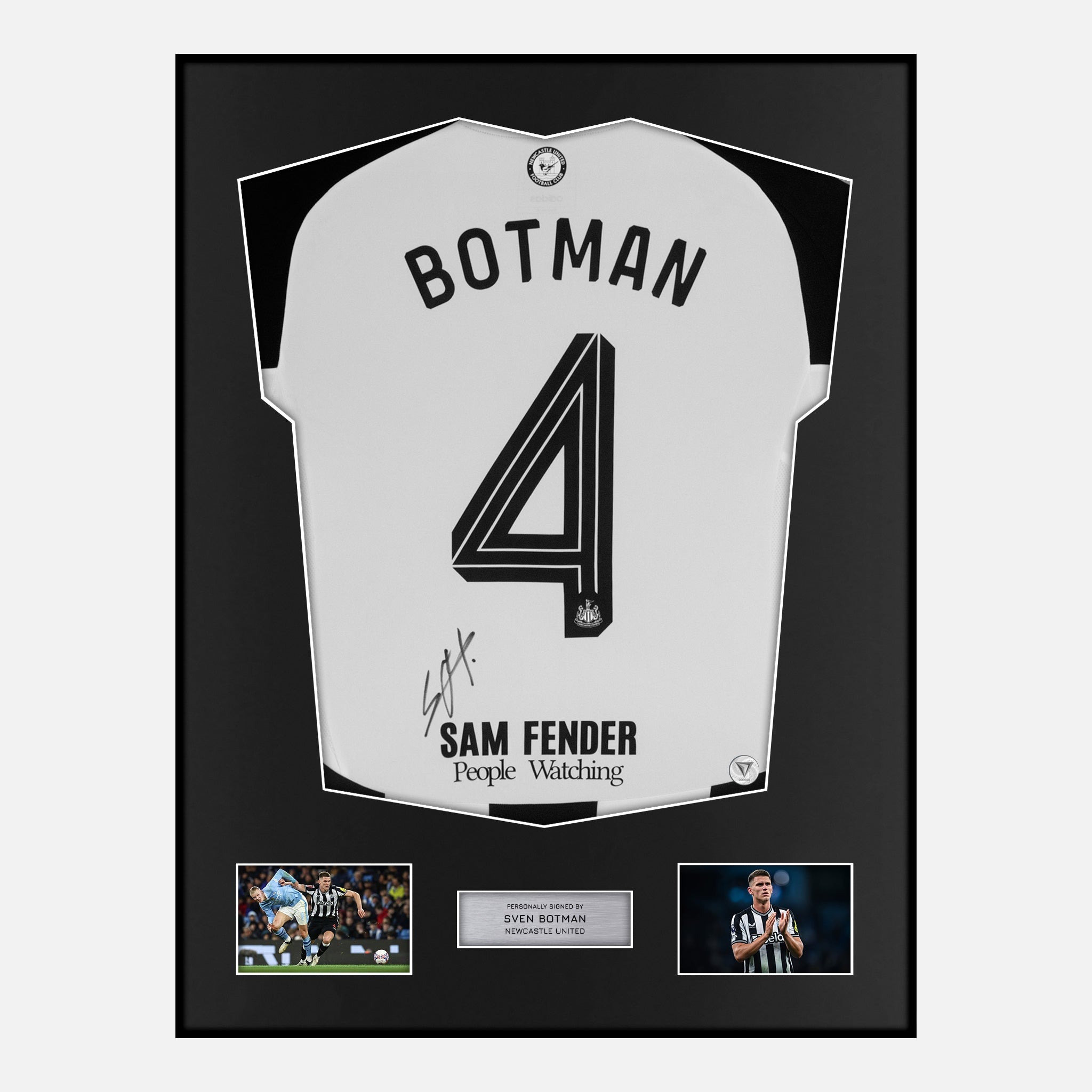 Framed Sven Botman Signed Newcastle United Shirt | Classic