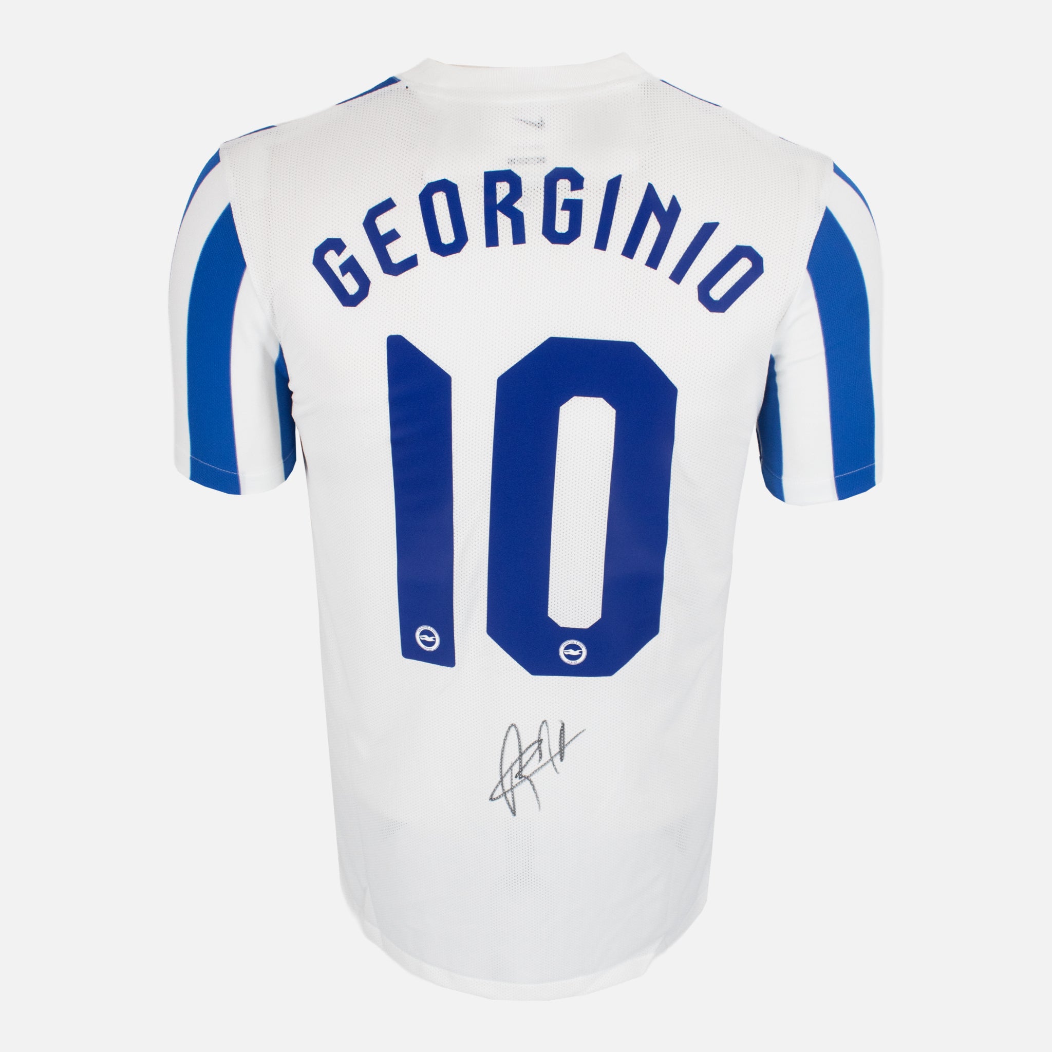 Framed Georginio Rutter Signed Brighton Shirt Home [Classic]