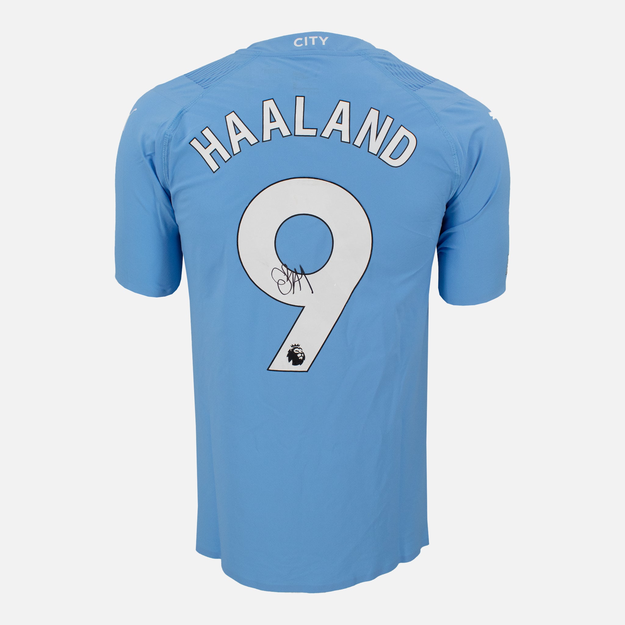 Haaland Signed Manchester City Shirt 2023-24 Authentic Player Version ...