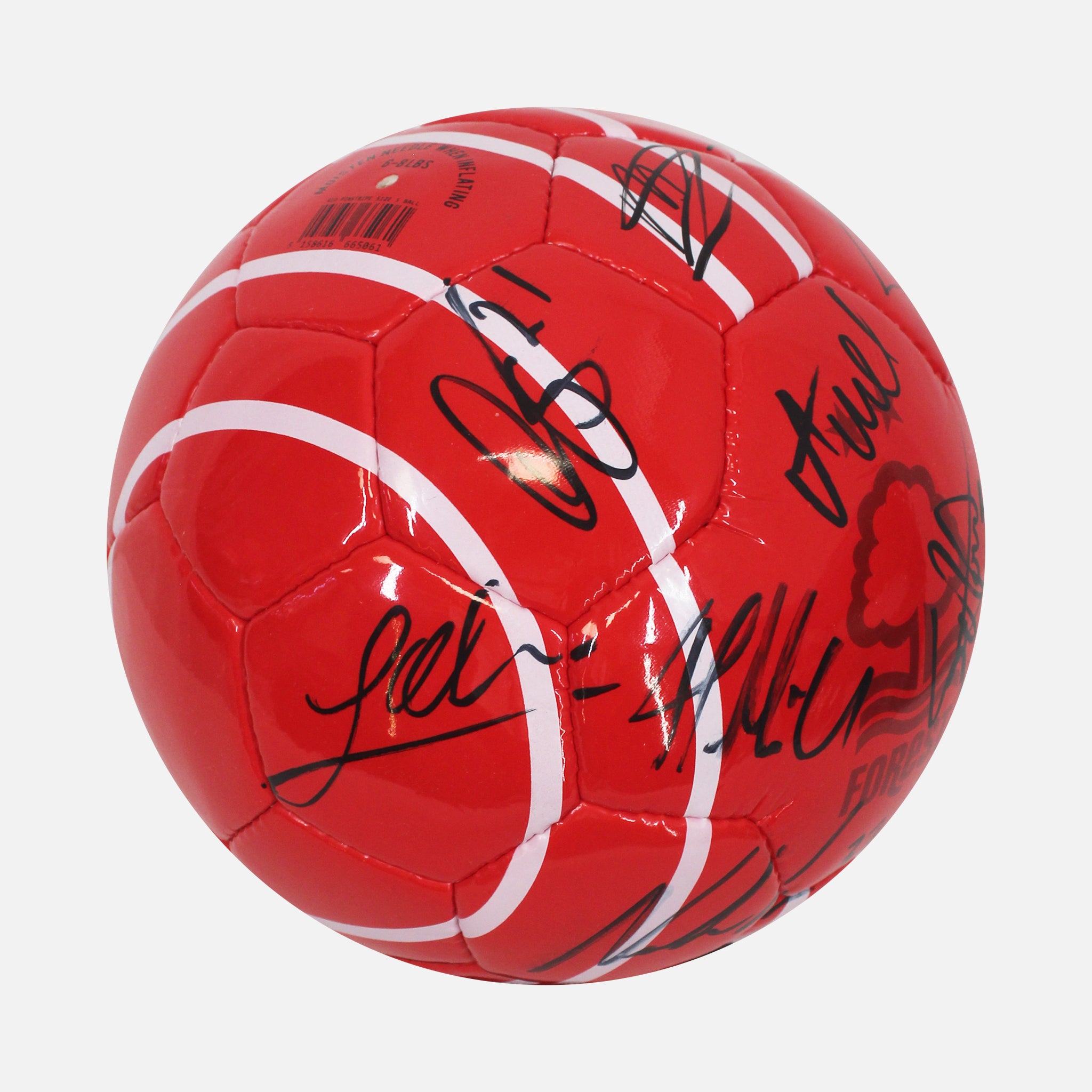 Squad Signed Nottingham Forest Football Ball [12 Autographs]