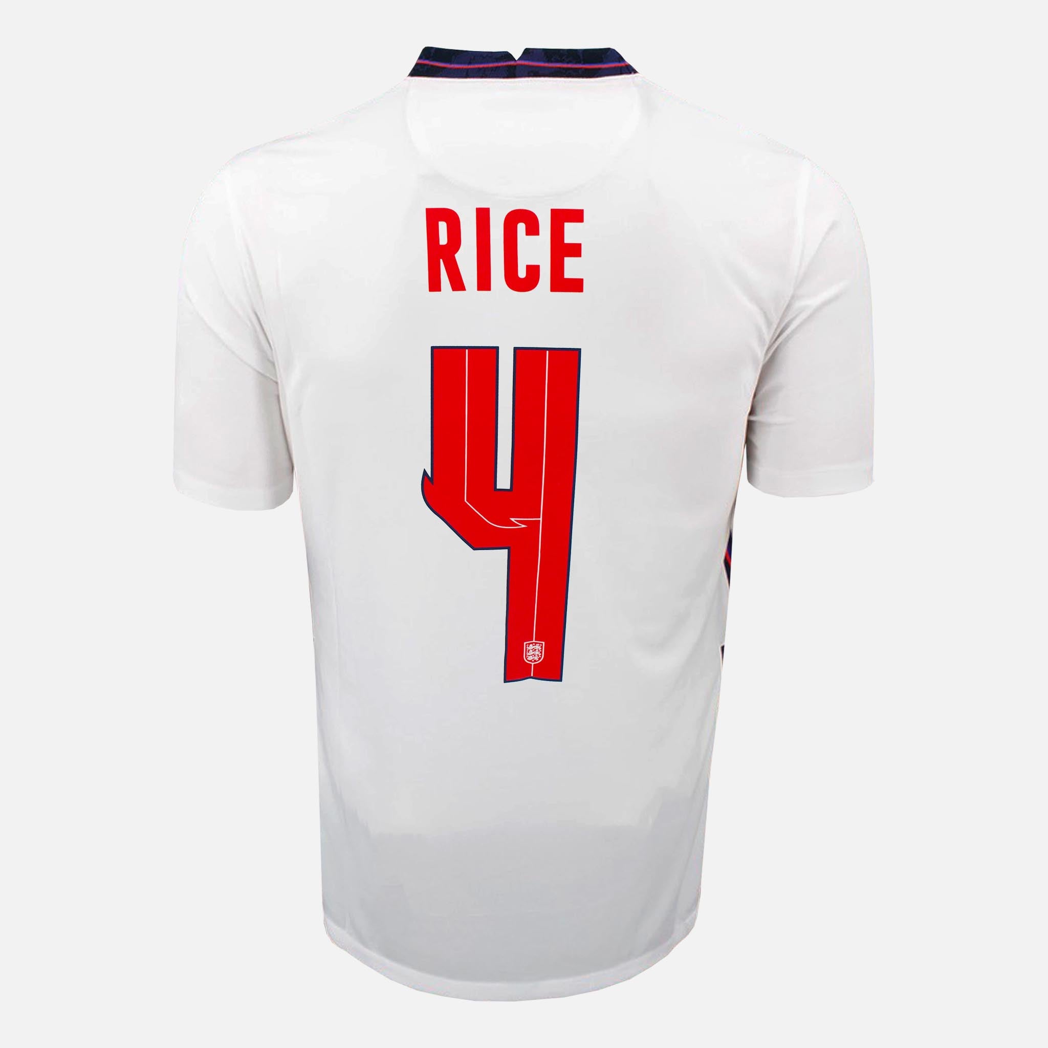 Declan Rice Signed England Shirt Euro 2020 Final vs Italy [4] – The Vault