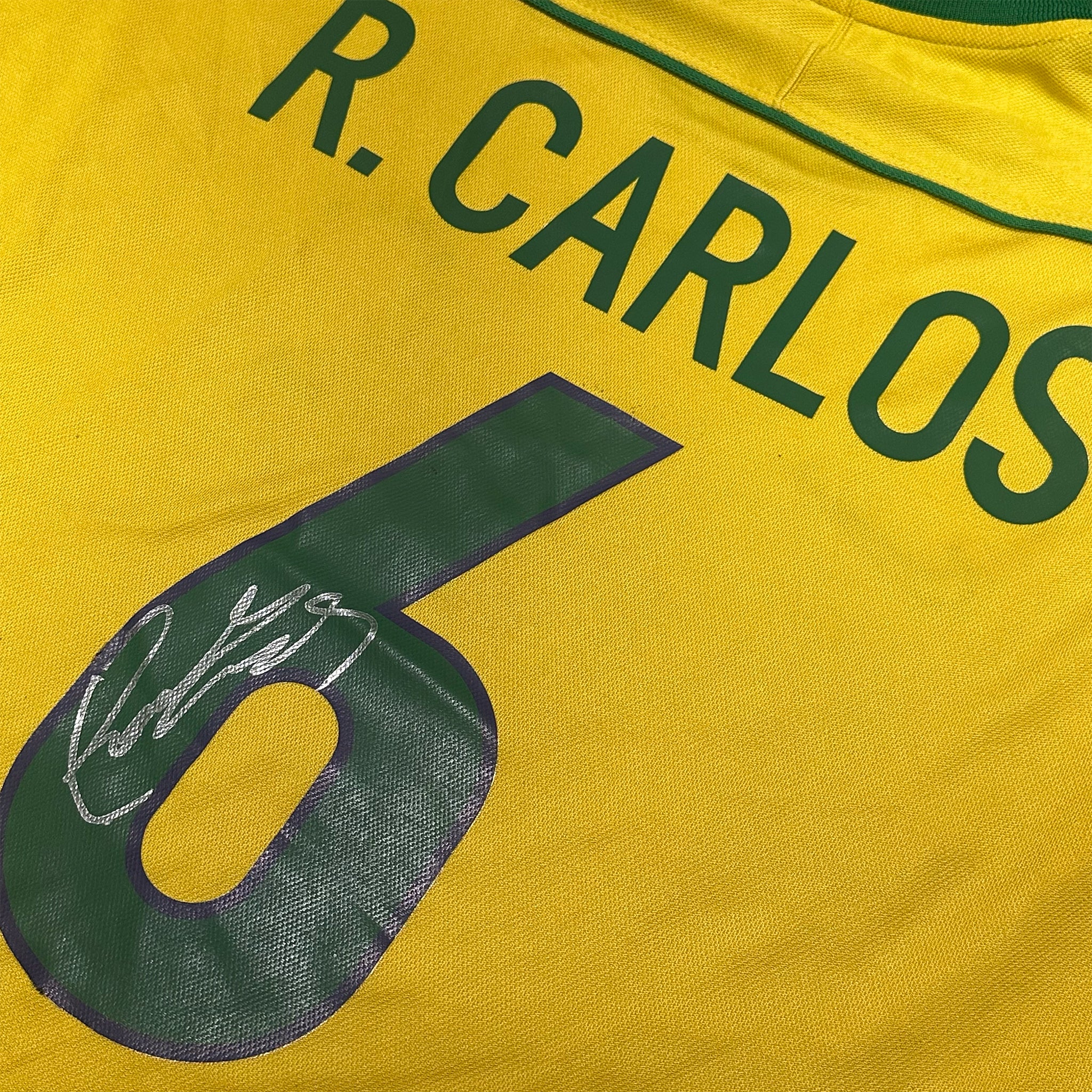 Framed Roberto Carlos Signed Brazil Shirt | Classic