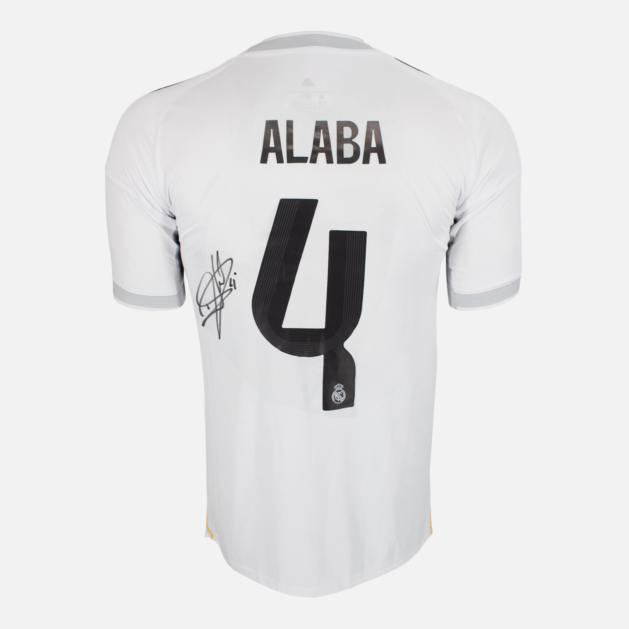 Framed David Alaba Signed Real Madrid Shirt 2025-26 Home [Classic]