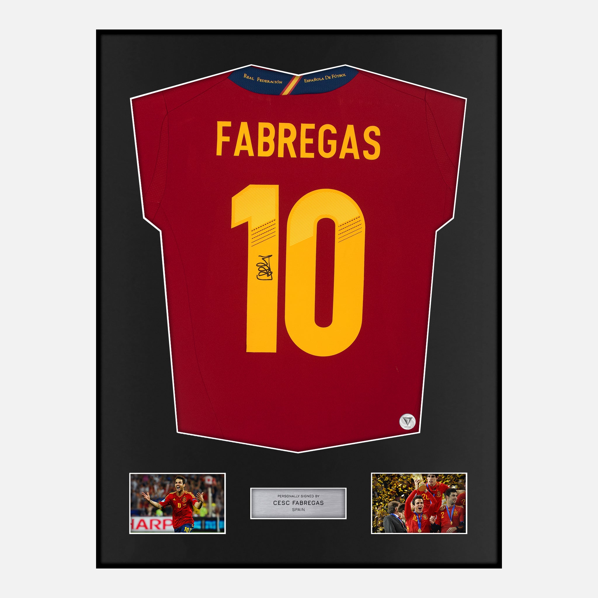 Framed Cesc Fàbregas Signed Spain Shirt | Classic