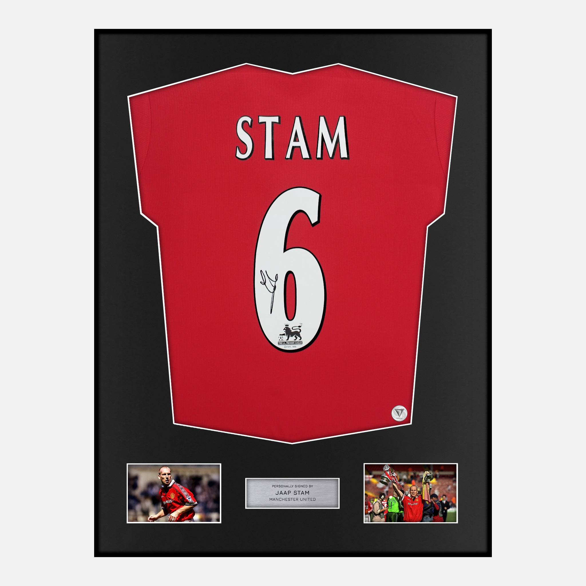 Framed Jaap Stam Signed Manchester United Shirt | Classic