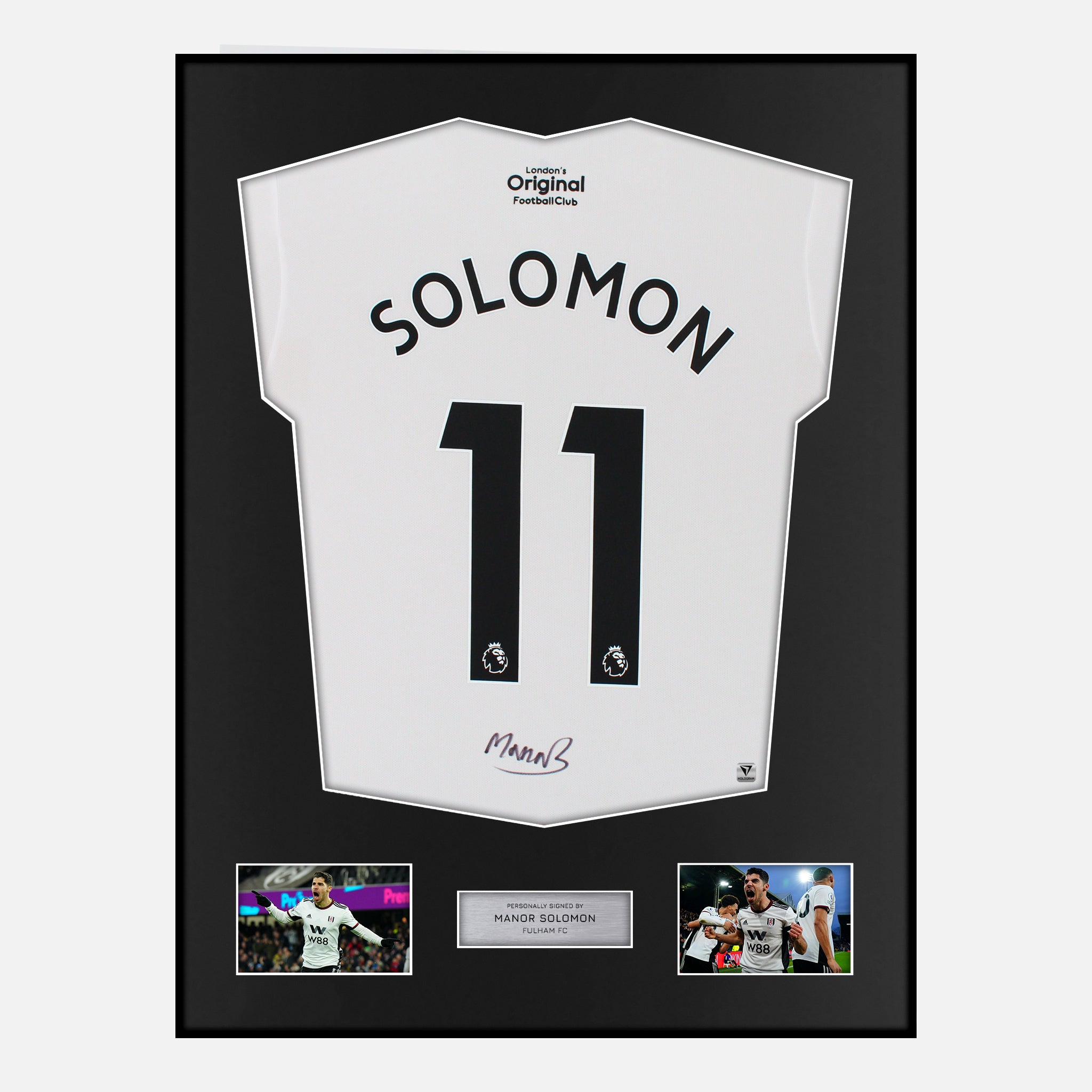 Framed Manor Solomon Signed Fulham Shirt 2022-23 Home [Classic]