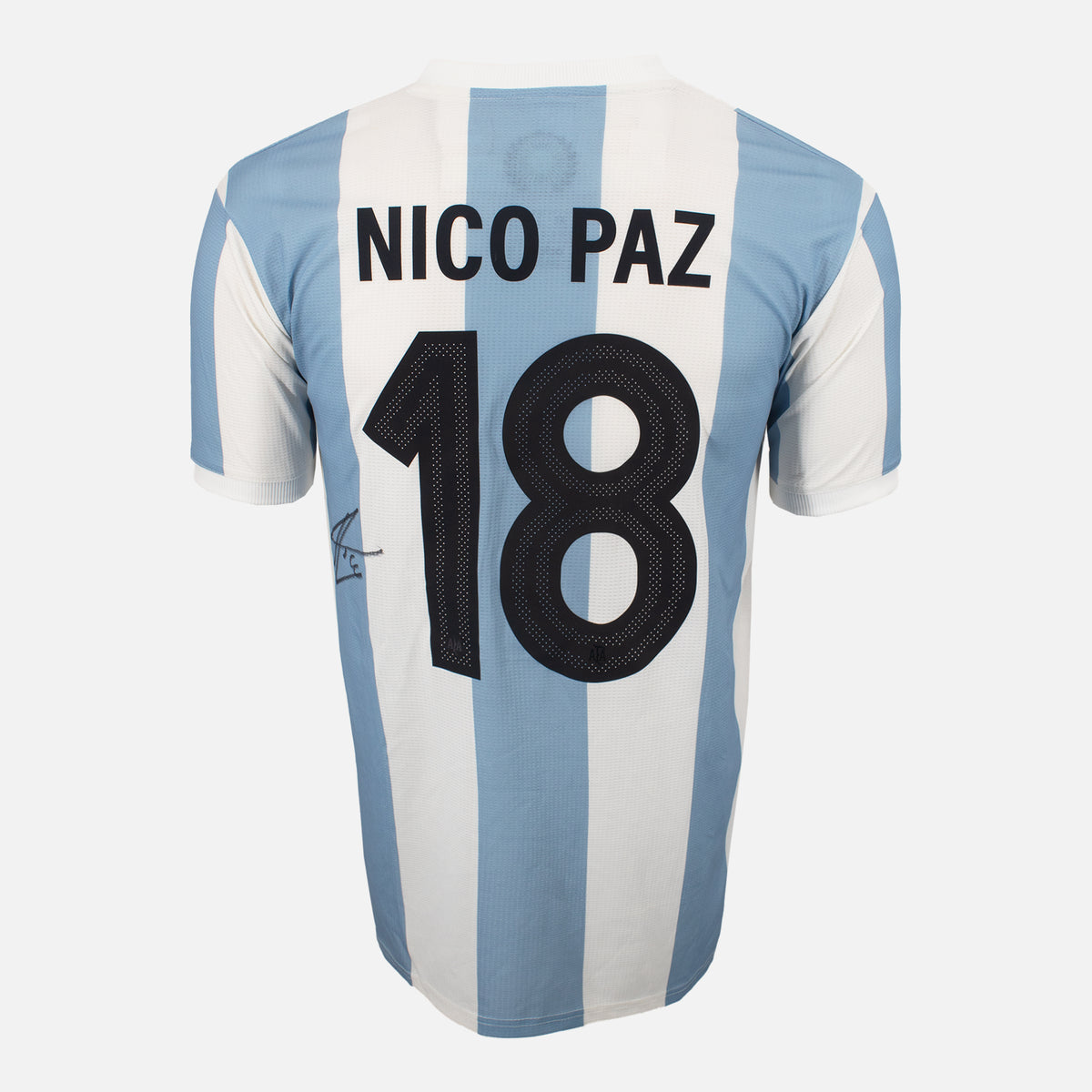 Nico Paz Signed Argentina Shirt 2025-26 Anniversary Home [18]
