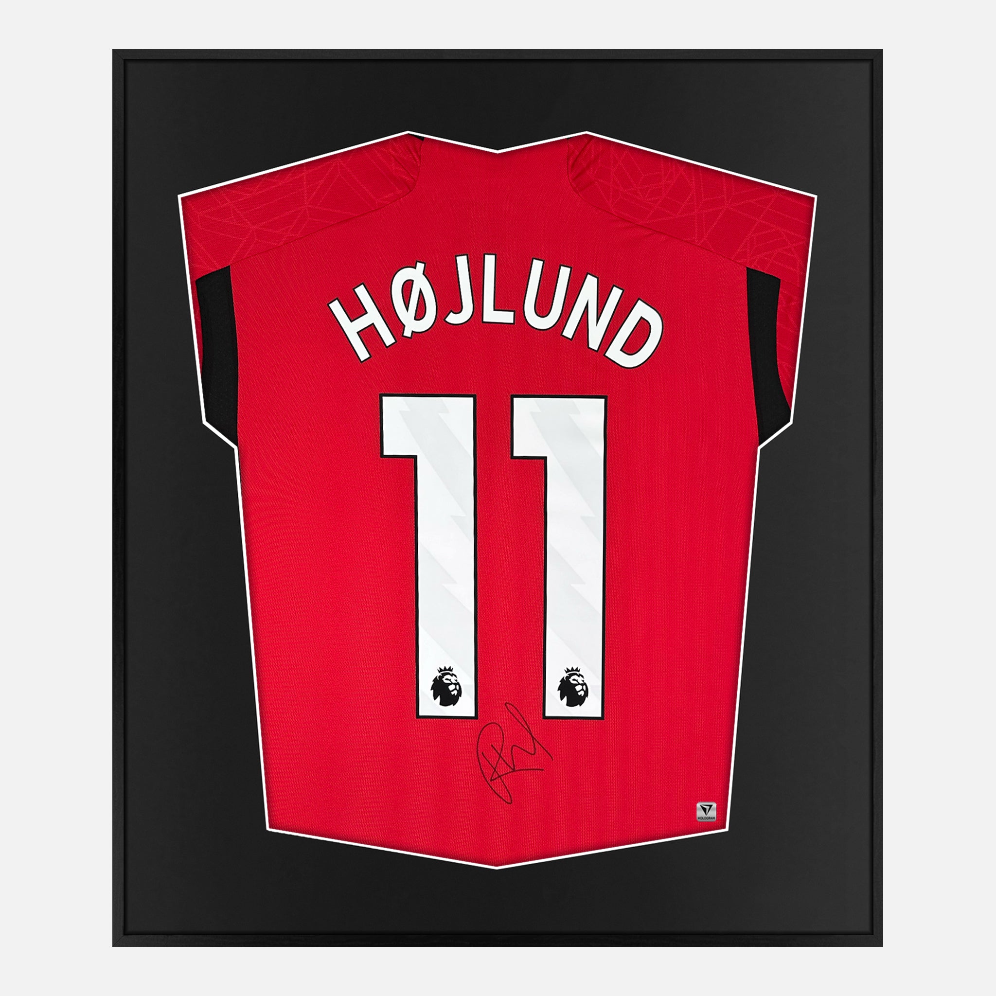 Framed Hojlund Signed Shirt, Manchester United Home [Lite]