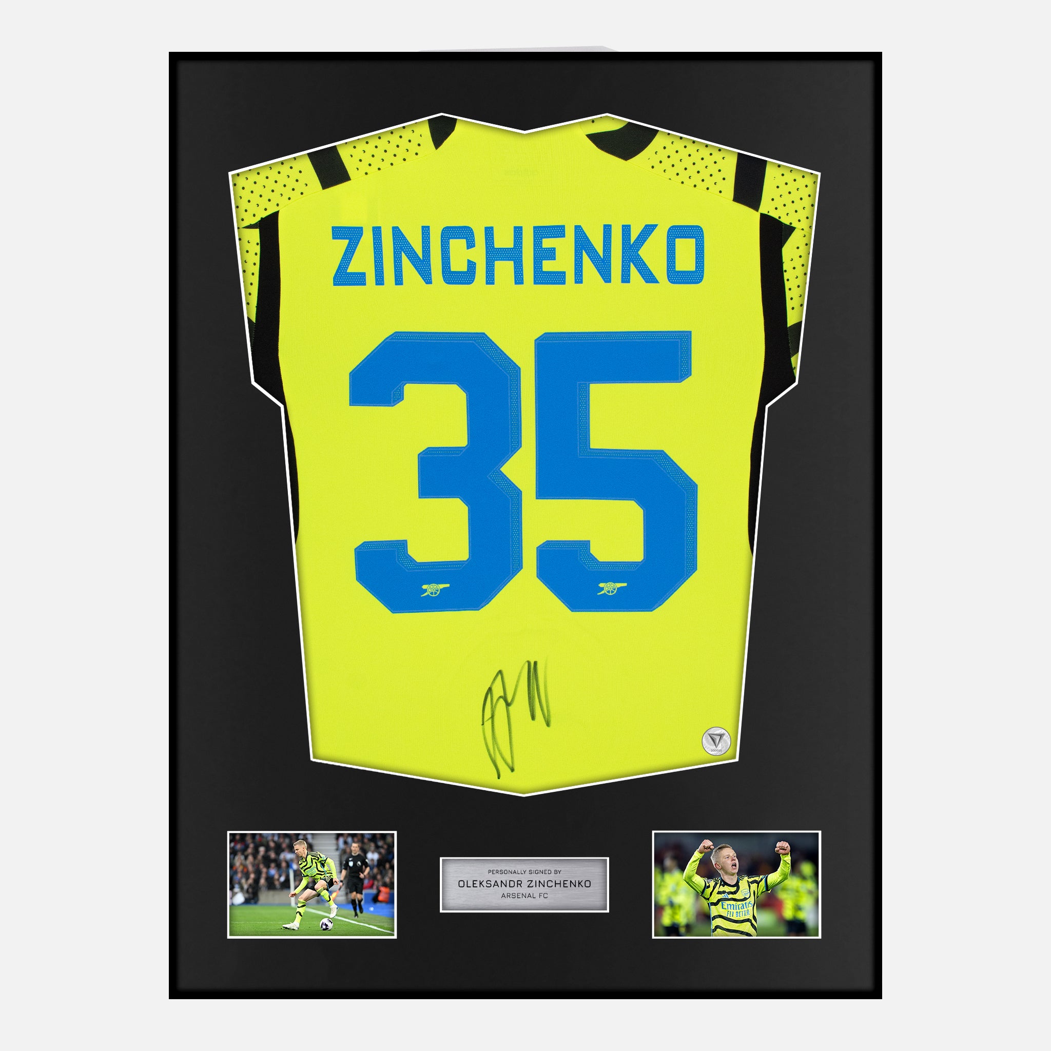 Framed Oleksandr Zinchenko Signed Arsenal Shirt | Classic