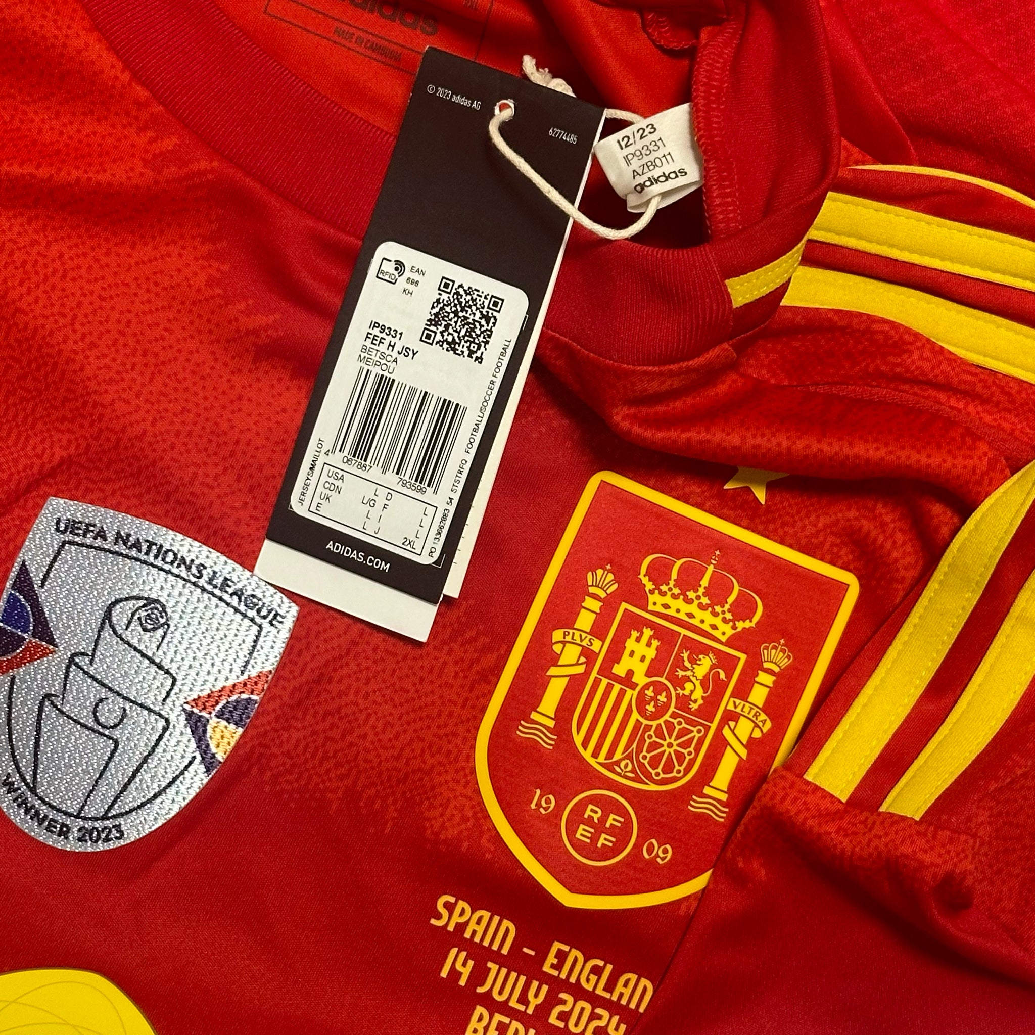 Spain 2024 Euro Final Home Shirt Yamal 19 | Adidas