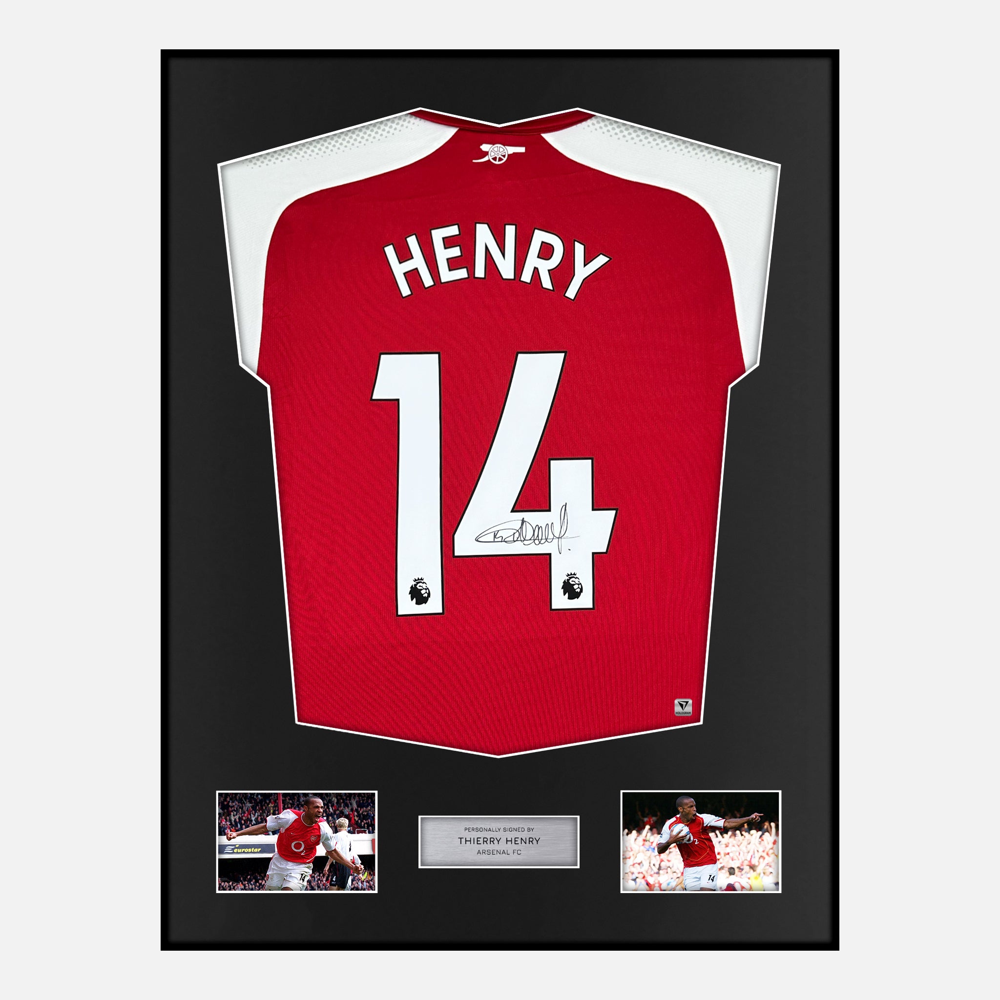 Framed Thierry Henry Signed Arsenal Shirt Home [Modern] – The Vault