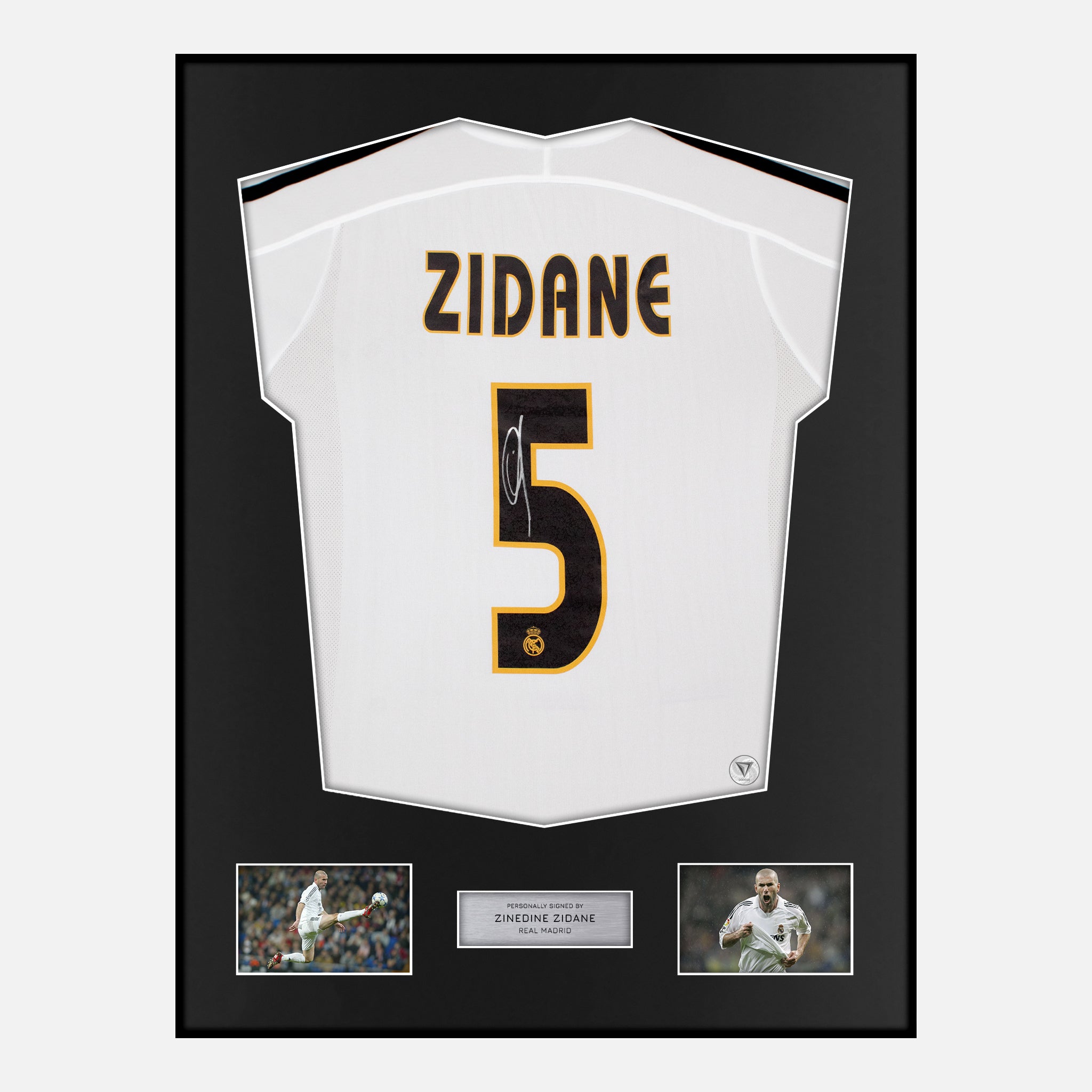 Framed Zinedine Zidane Signed Real Madrid Shirt | Classic