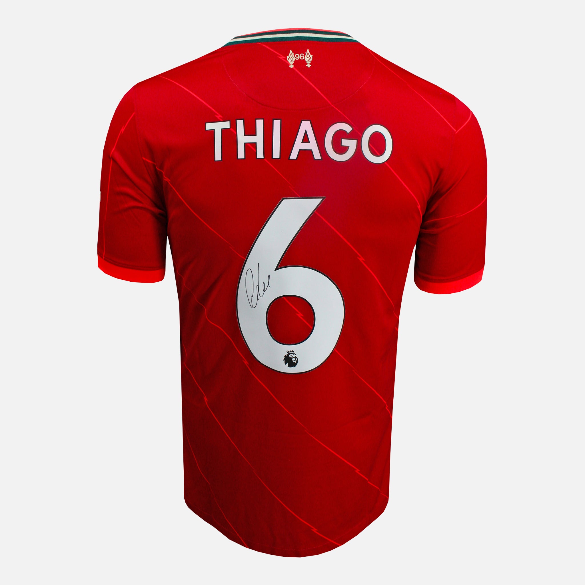 Thiago Alcântara Signed Liverpool Shirt 2021-22 Home [6] | The Vault