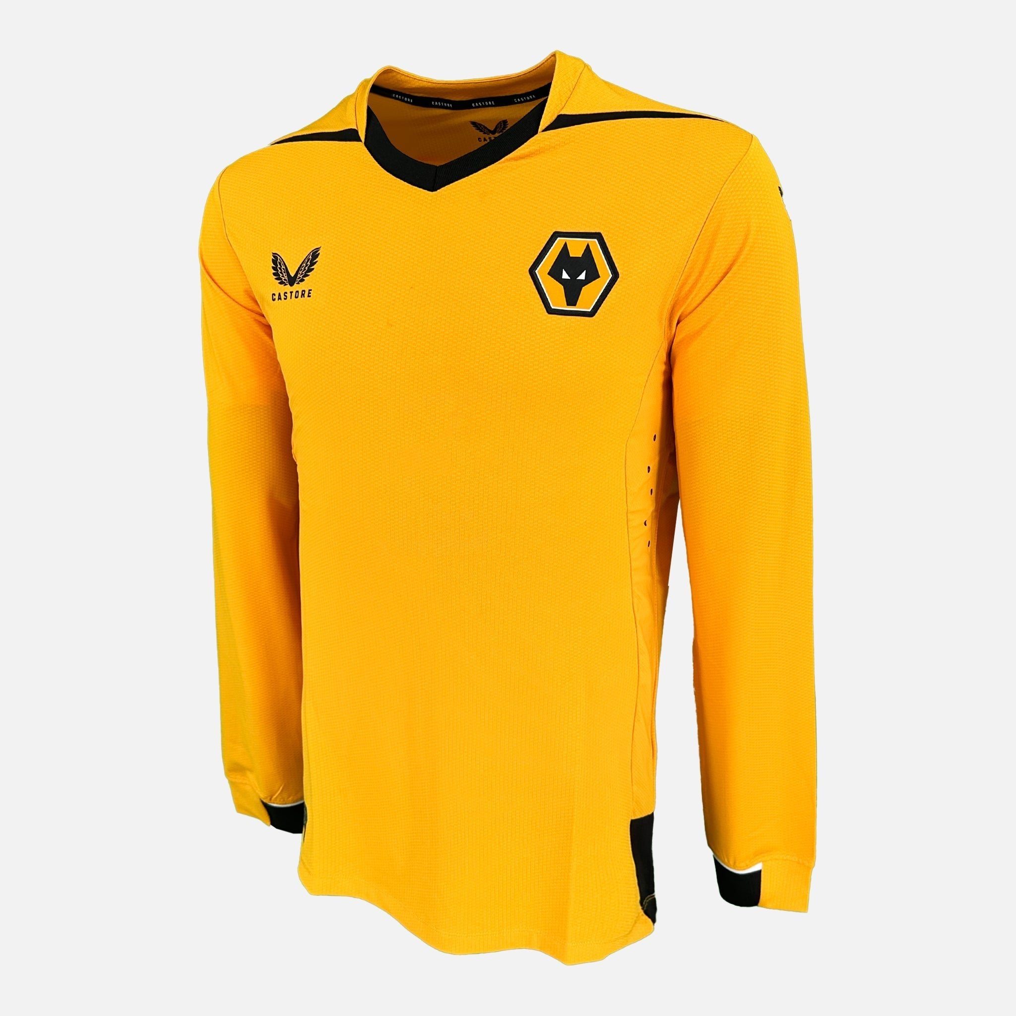 Rayan Ait-Nouri Signed Wolves Shirt 2022-23 Home [3] – The Vault